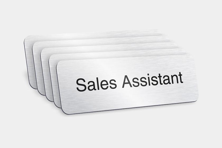 Sales Assistant Badges | Pack of 5 Staff Badges – MelubaBadges
