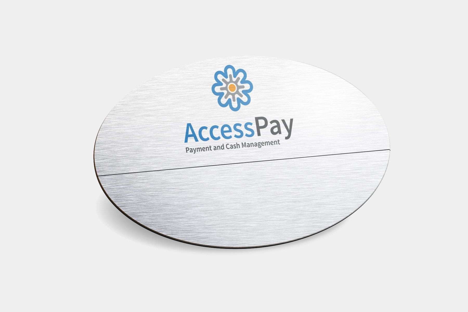 Oval Metal Reusable Name Badges – MelubaBadges